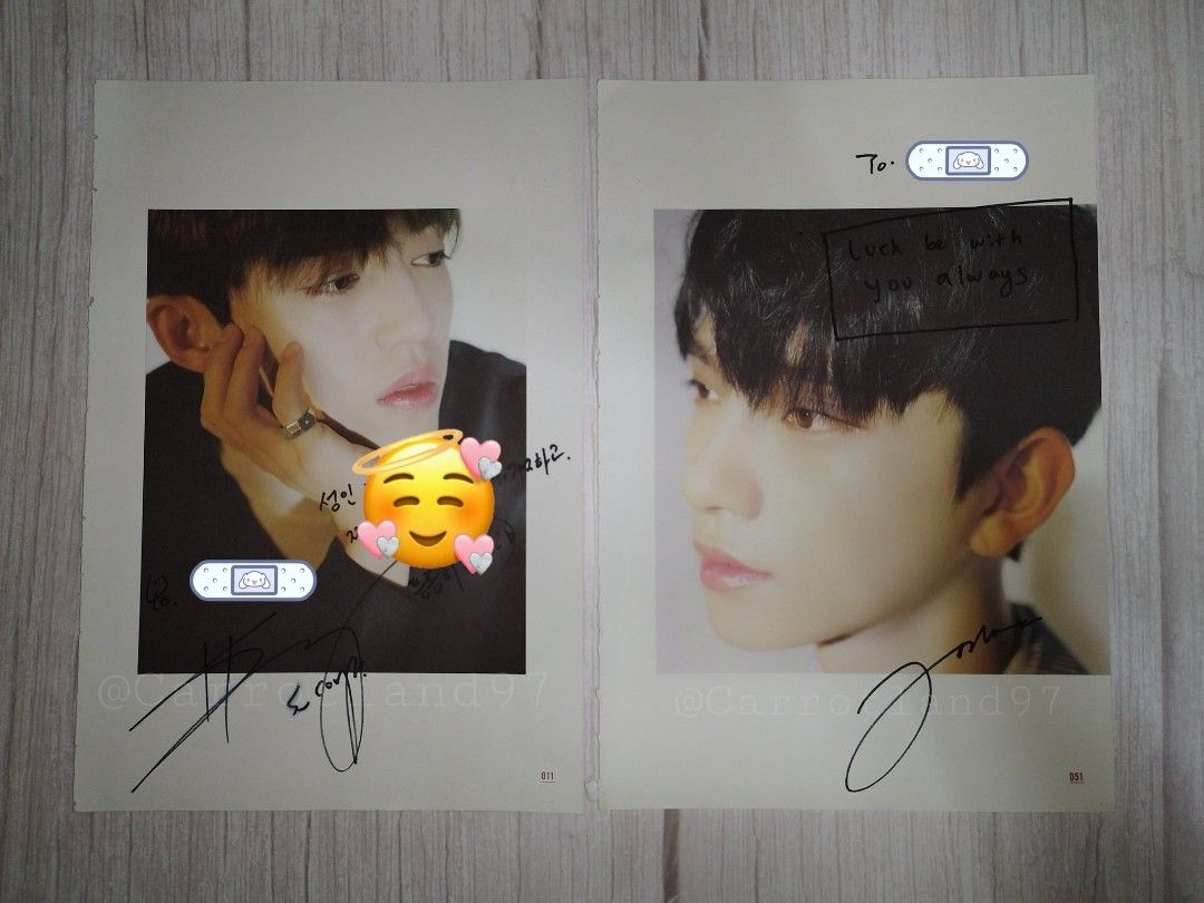 Seventeen signed pages, Hobbies & Toys, Memorabilia & Collectibles, K ...