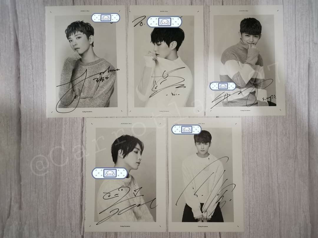 Seventeen signed pages, Hobbies & Toys, Memorabilia & Collectibles, K ...