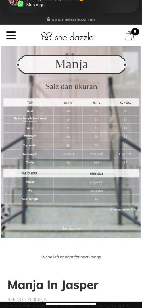 She Dazzle, Women's Fashion, Muslimah Fashion, Baju Kurung & sets on Carousell