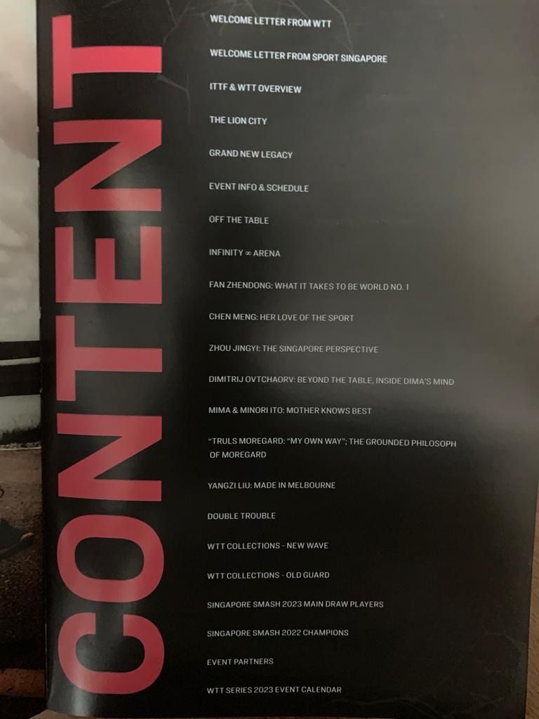 Singapore Smash 2023 event programme booklet (Limited Edition), Sports ...