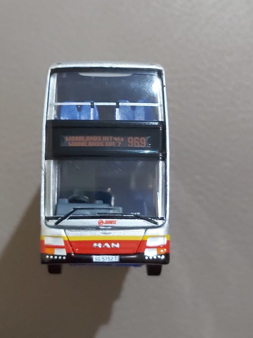 Singapore SMRT MAN A95 Silver Double Decker Bus Service 969, Hobbies ...