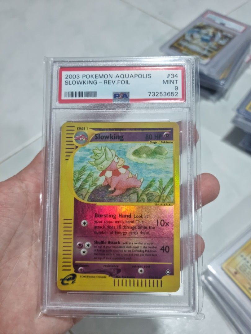 Slowking Reverse Holo Vintage Slab PSA 9 | Vintage Pokemon | Derp ...