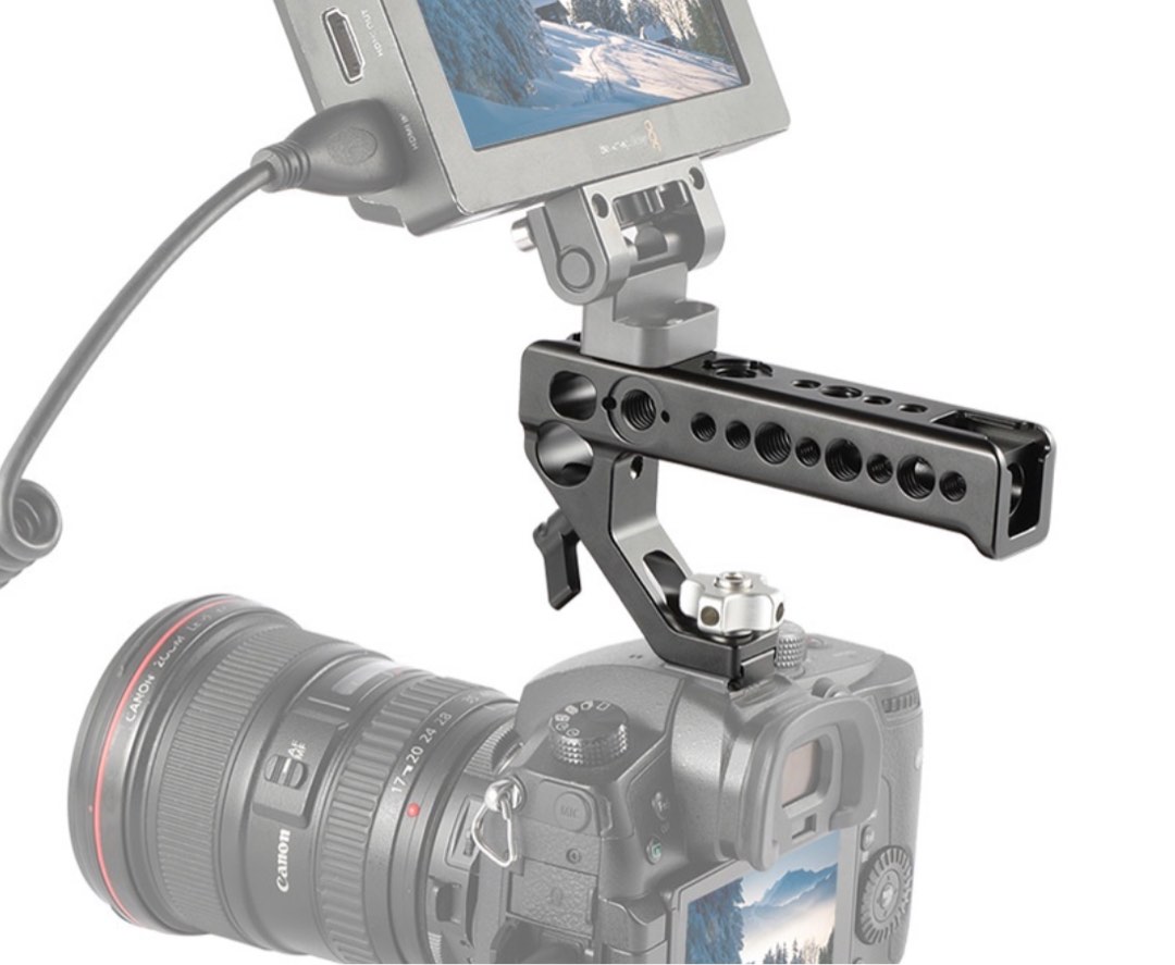 Smallrig Universal Top Handle with Cold shoe Mount, Photography, Lens ...