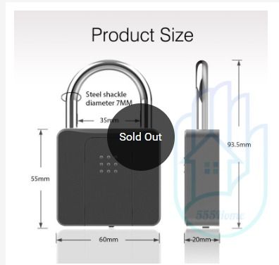 SMART Fingerprint Padlock / Keyless / App Remote Waterproof Digital Key ...