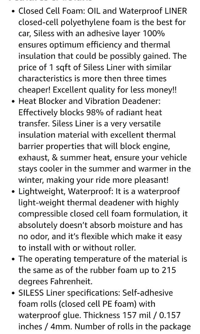 Sound proofing, Car Accessories, Accessories on Carousell