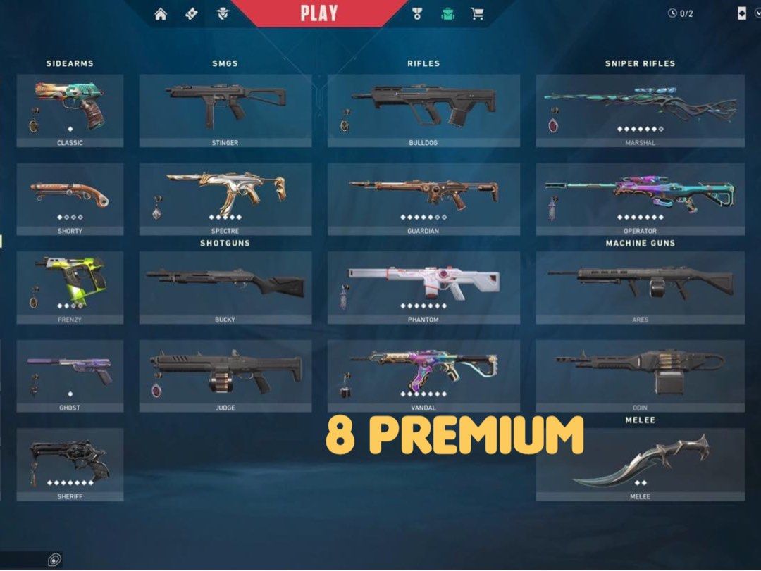 SPECTRUM PHANTOM+GLITCHPOP VANDAL/OPERATOR, 8 PREMIUM VALORANT ACCOUNT ...