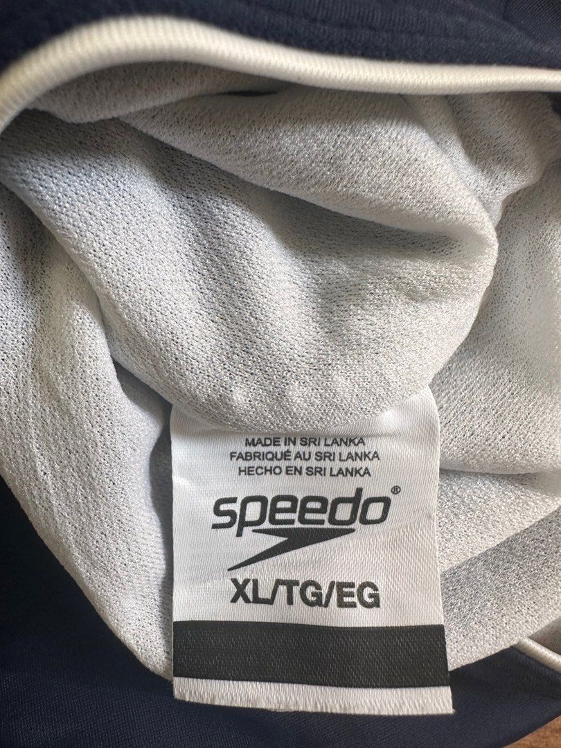 Speedo Ultraback One-Piece Swimsuit Dark Navy w/White Trim on Carousell