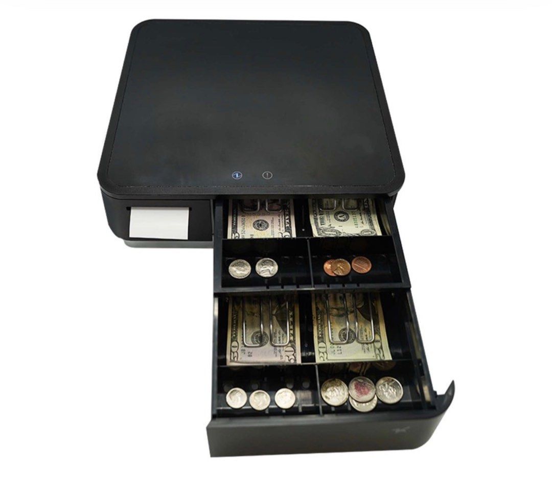 Star mPOP Wireless Thermal Receipt Printer and Cash Drawer Black ...