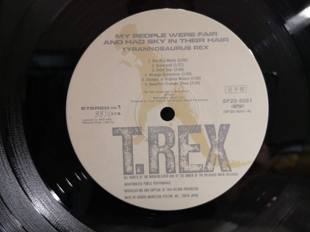 T. Rex - My People were Fair and had Sky in their Hair... (promo copy ...