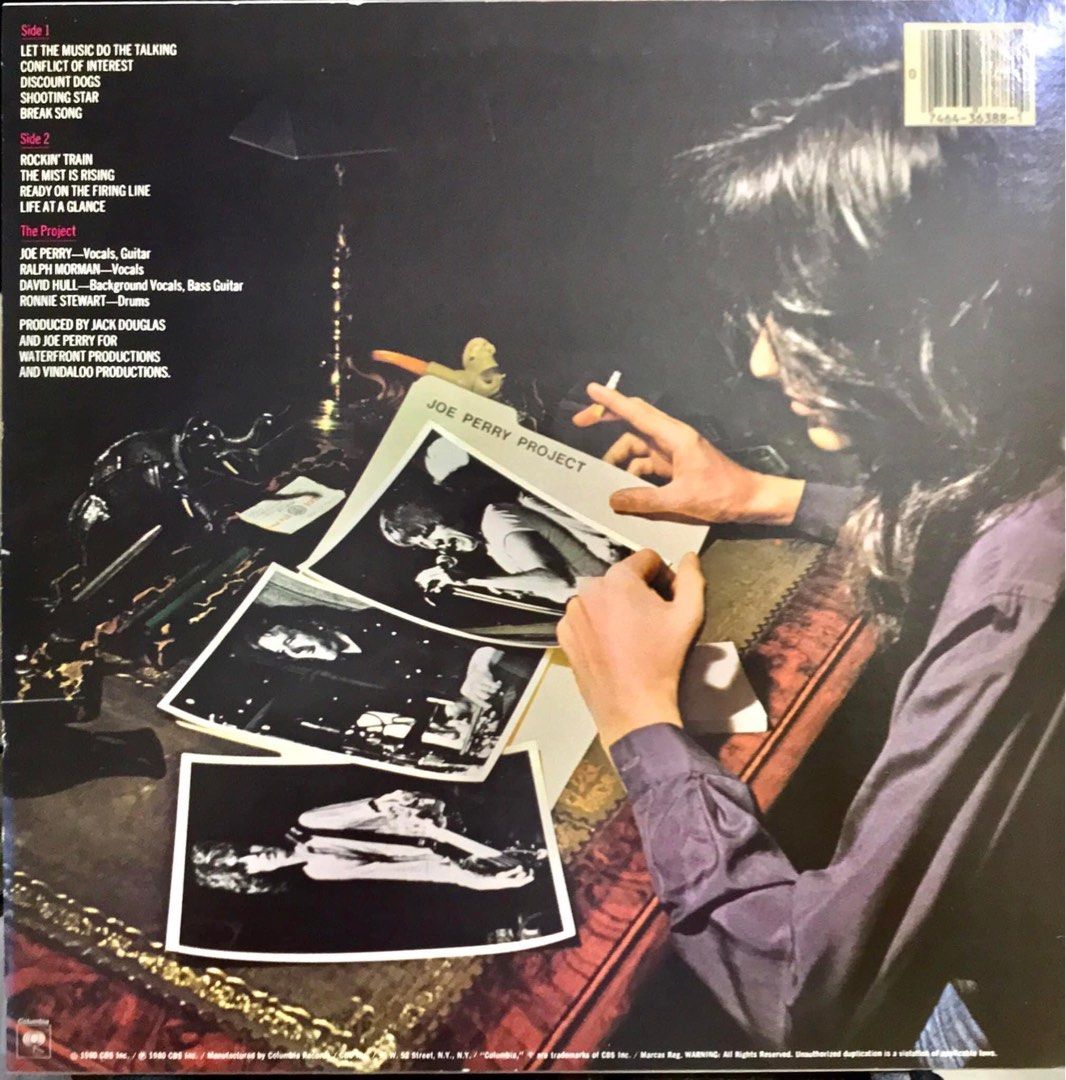 THE JOE PERRY PROJECT - LET THE MUSIC FO THE TALKING LP AEROSMITH HARD ...