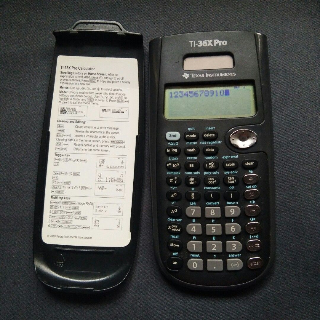 TI- 36X Pro Calculator, Computers & Tech, Office & Business Technology ...