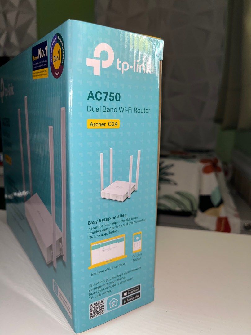 TP-Link Archer C24 AC750 Dual-Band WiFi Router, Computers & Tech ...