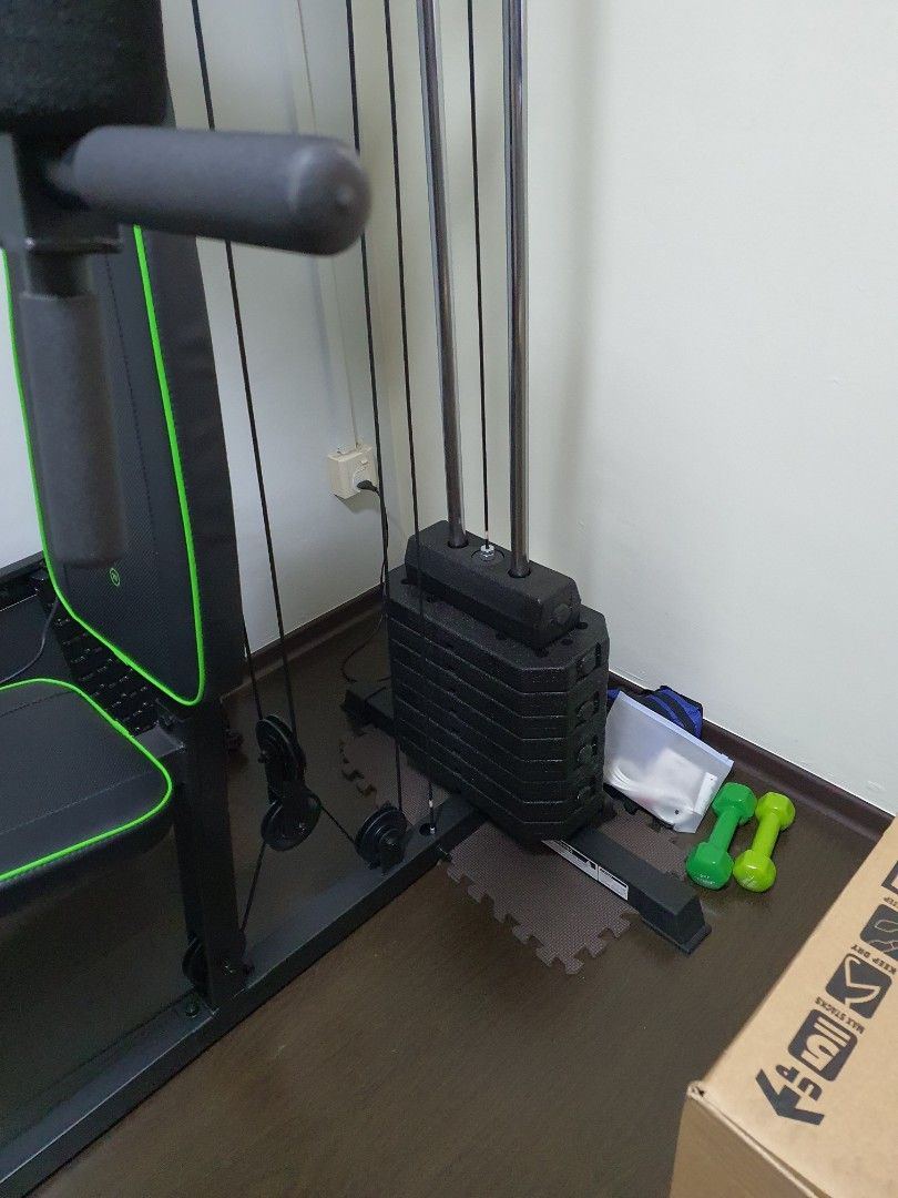 Tunturi home gym set HG10 45KG, Sports Equipment, Exercise & Fitness ...