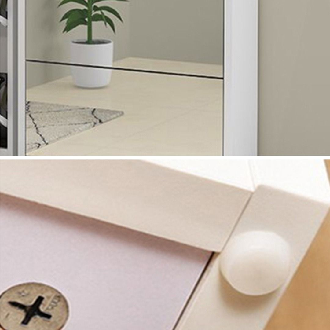 Ultra Slim Mirror Shoe Cabinet Cupboard - Match Your Shoes with Your ...