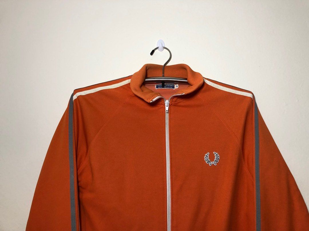 Vintage Fred Perry SPORTWEAR Orange Jacket size SKin Head Mods Vespa ...