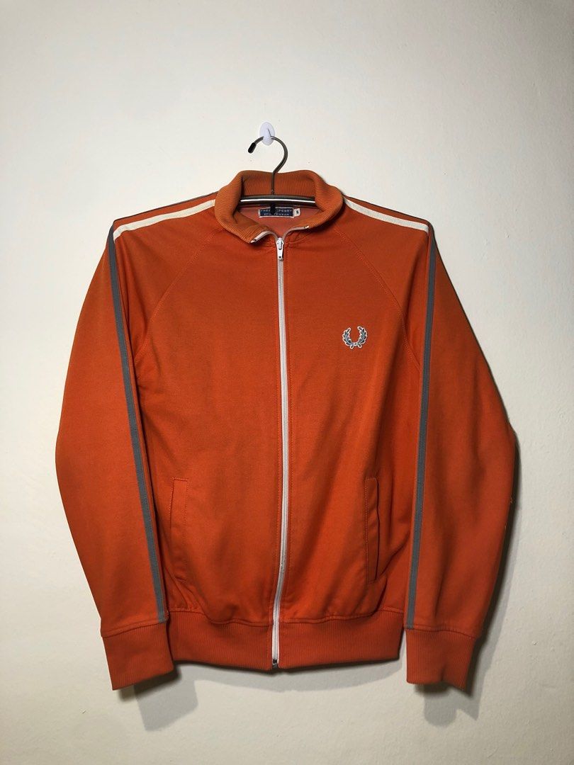 Vintage Fred Perry SPORTWEAR Orange Jacket size SKin Head Mods Vespa ...