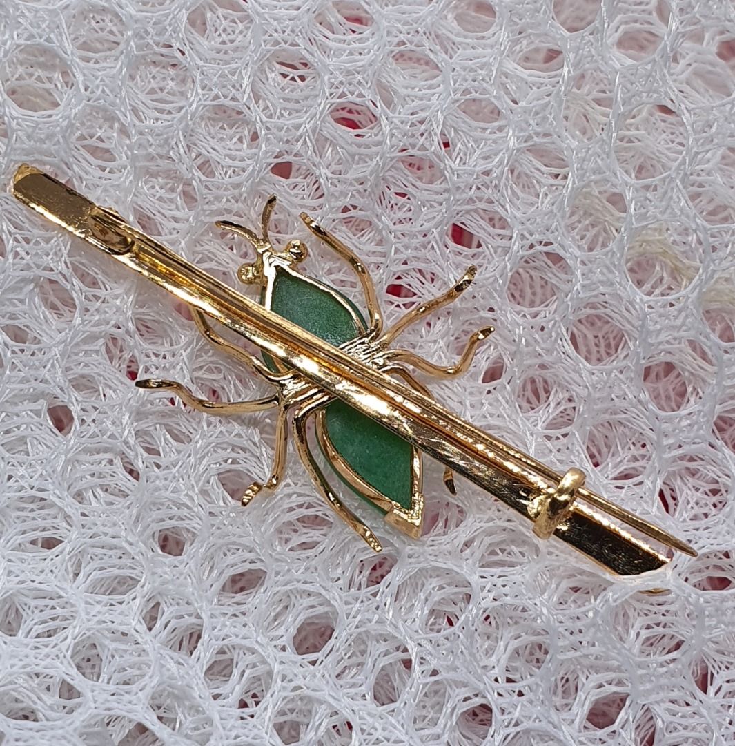 Vintage Straits Chinese Jade Cricket Brooch, Hobbies & Toys ...