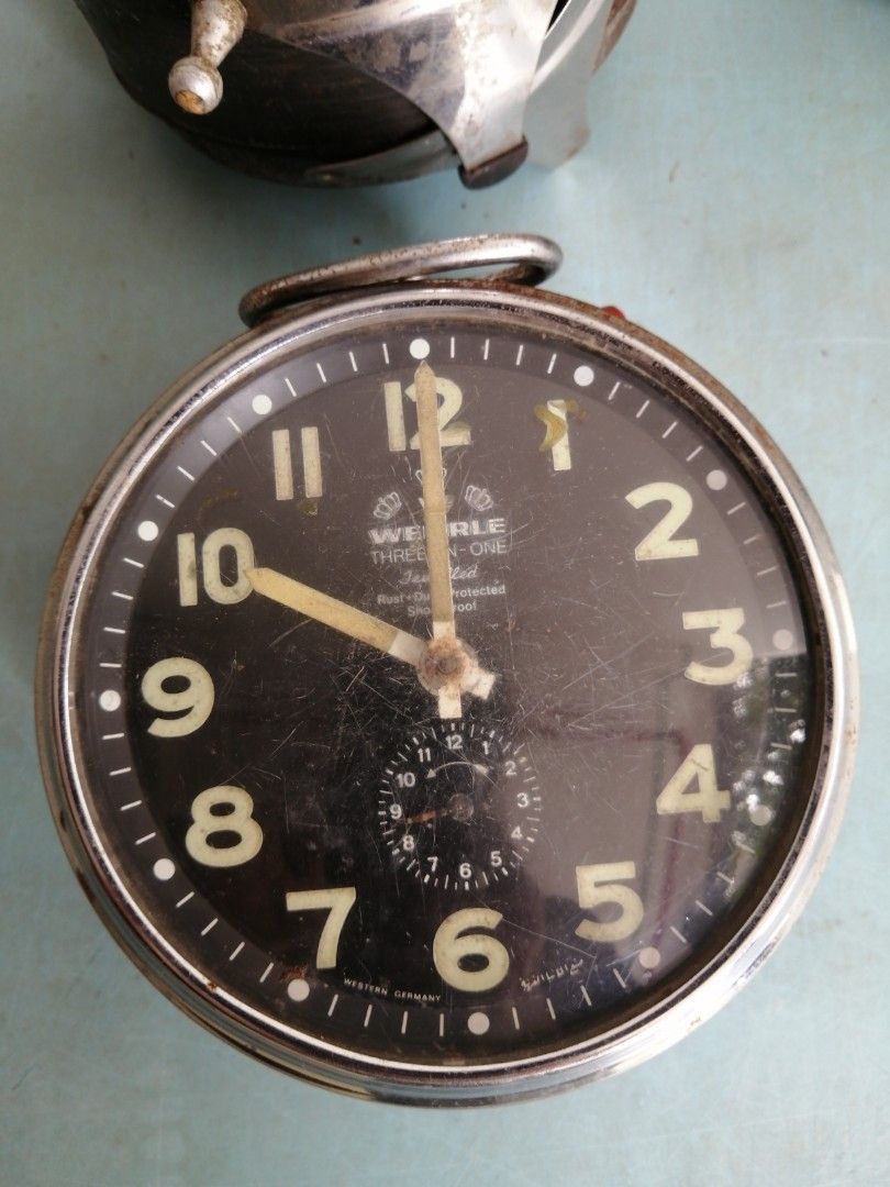 Vintage Wehrle Clock Western Germany, Hobbies & Toys, Memorabilia ...