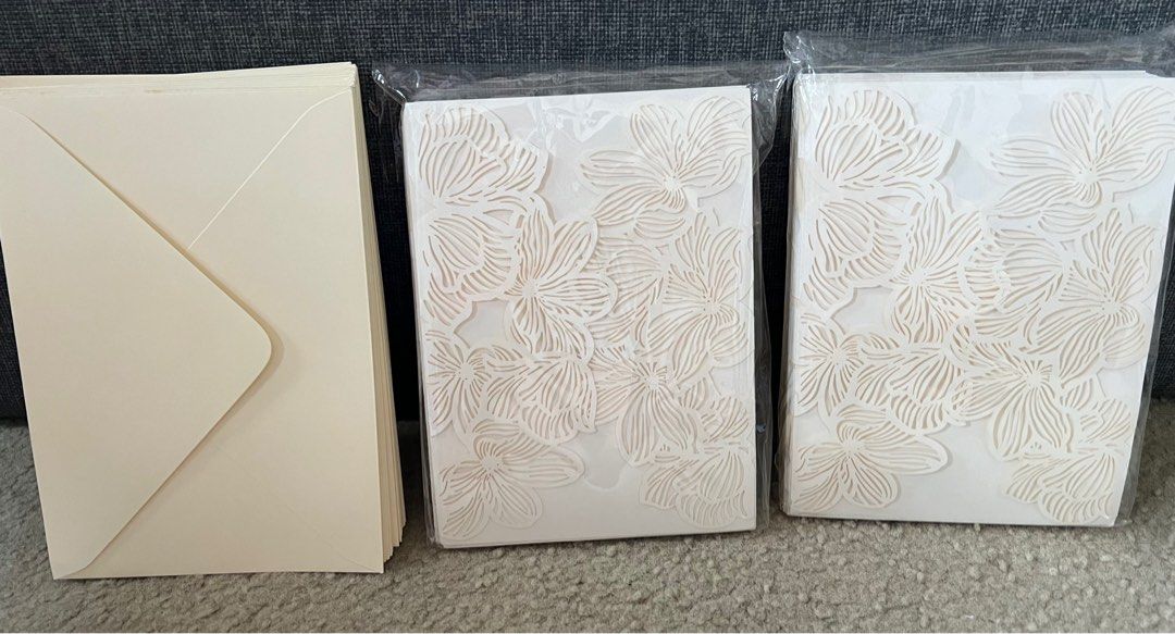 Wedding invitation card cover sleeve envelope, Hobbies & Toys ...