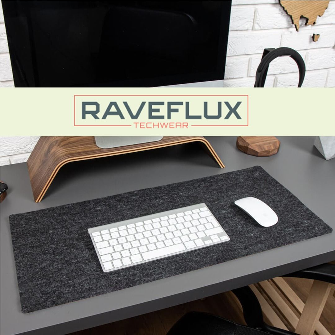 Wool Pelt Large Gaming Mouse Pad Extended Big Size Desk Computer Mat ...