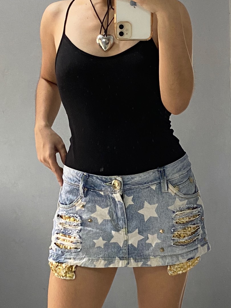 y2k vintage Lala bobo micro low waist skort on Carousell