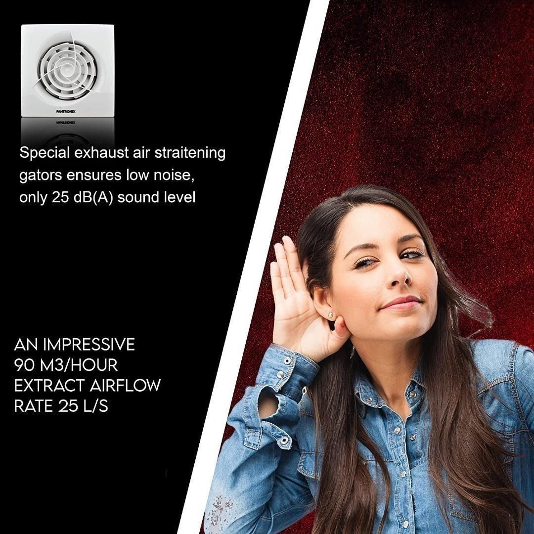 Y96 100MM Standard - Easy to Install Quiet Powerful Bathroom Extractor ...