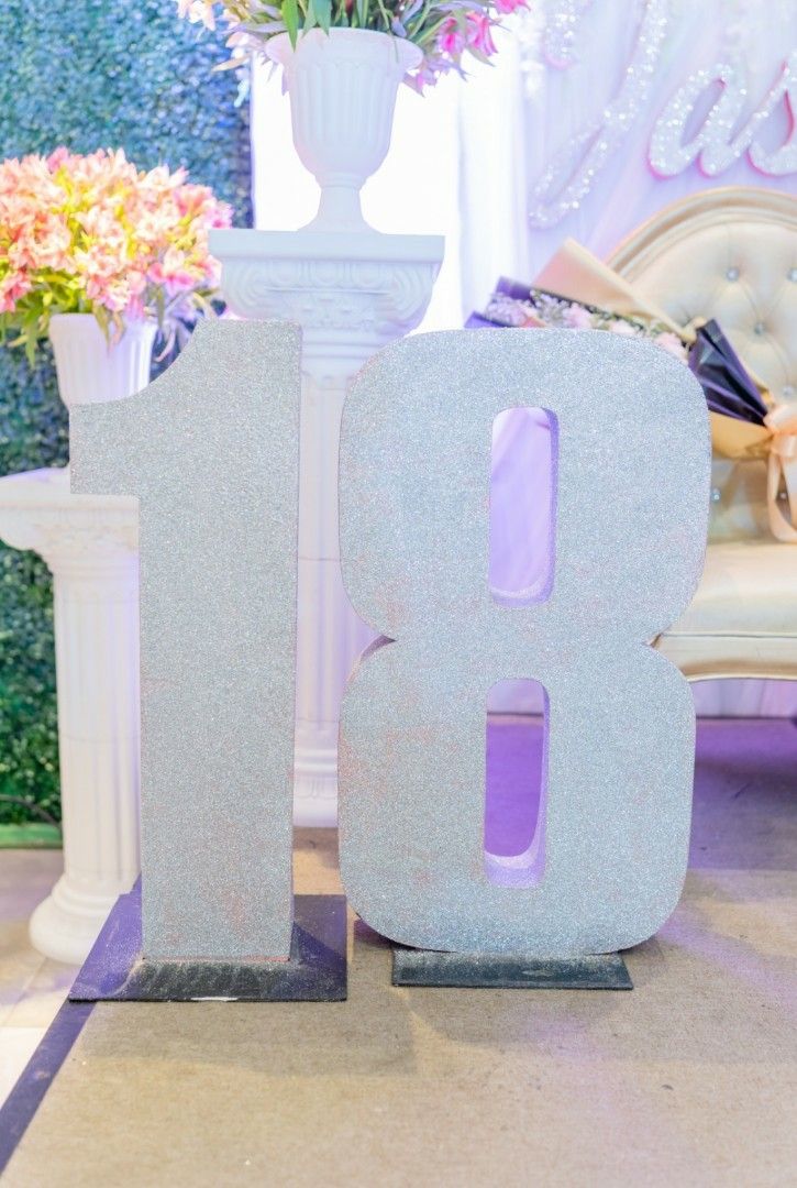 18 Number Standee, Hobbies & Toys, Stationary & Craft, Occasions ...
