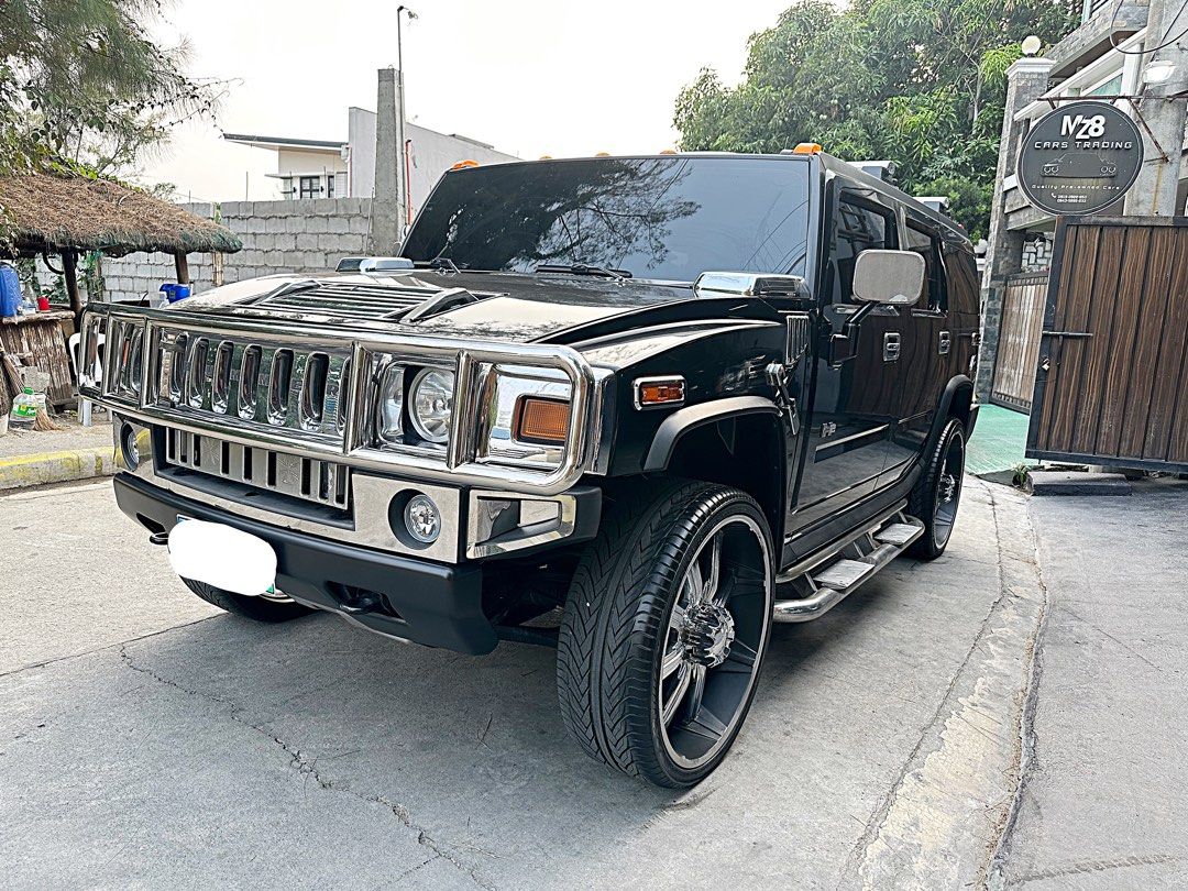 2004 Hummer H2 26S Chrome Mags Sound setup Fully Loaded Black Super ...