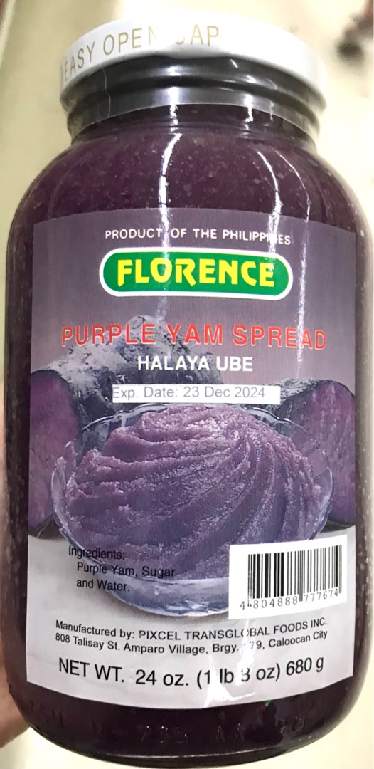 24oz Florence Purple Yam Spread Halaya Ube 680g on Carousell