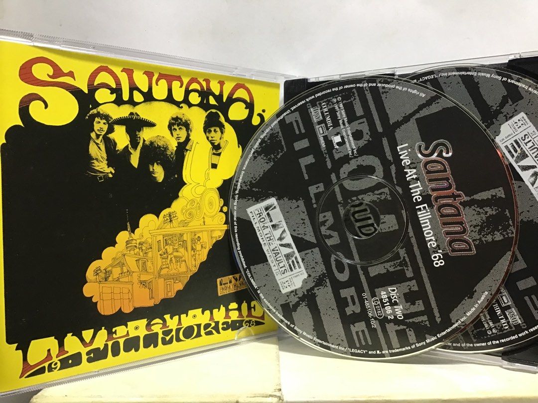 2x CD Santana Live at Fillmore OOP DOUBLE DISC SBM PRESS Anubis Classic ...