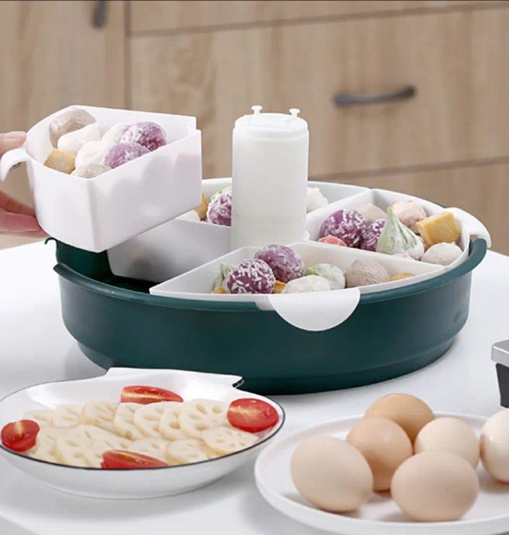 3 Tier multi purpose rotating platter, Furniture & Home Living ...