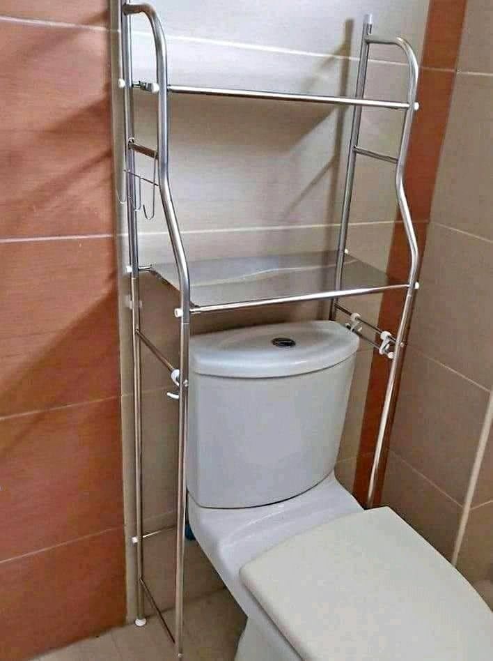 3-LAYER PURE STAINLESS TOILET RACK HEAVY DUTY on Carousell