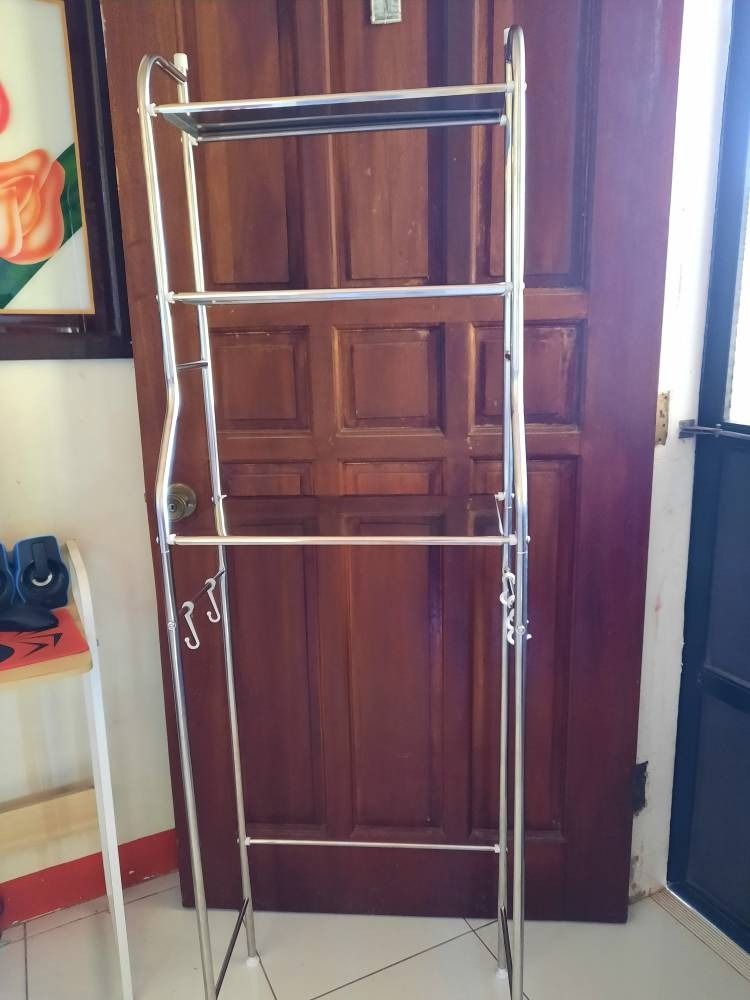3-LAYER PURE STAINLESS TOILET RACK HEAVY DUTY on Carousell