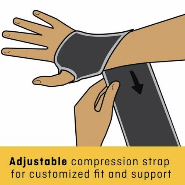3M Futuro Wrist Guard Wrap Support, Health & Nutrition, Braces, Support ...