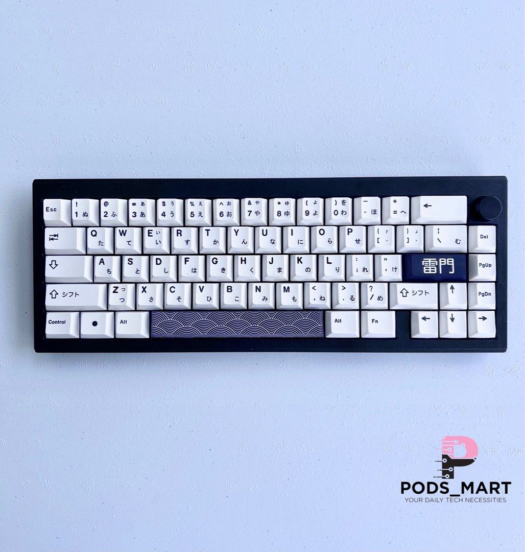 65% custom mechanical keyboard - Full aluminium (Shirakawa keycaps ...