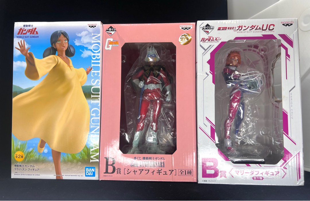 一番賞 Banpresto日版馬沙人型 Unicorn Marida Cruz 娜娜 Lalah Sune 興趣及遊戲 玩具 And 遊戲類 Carousell