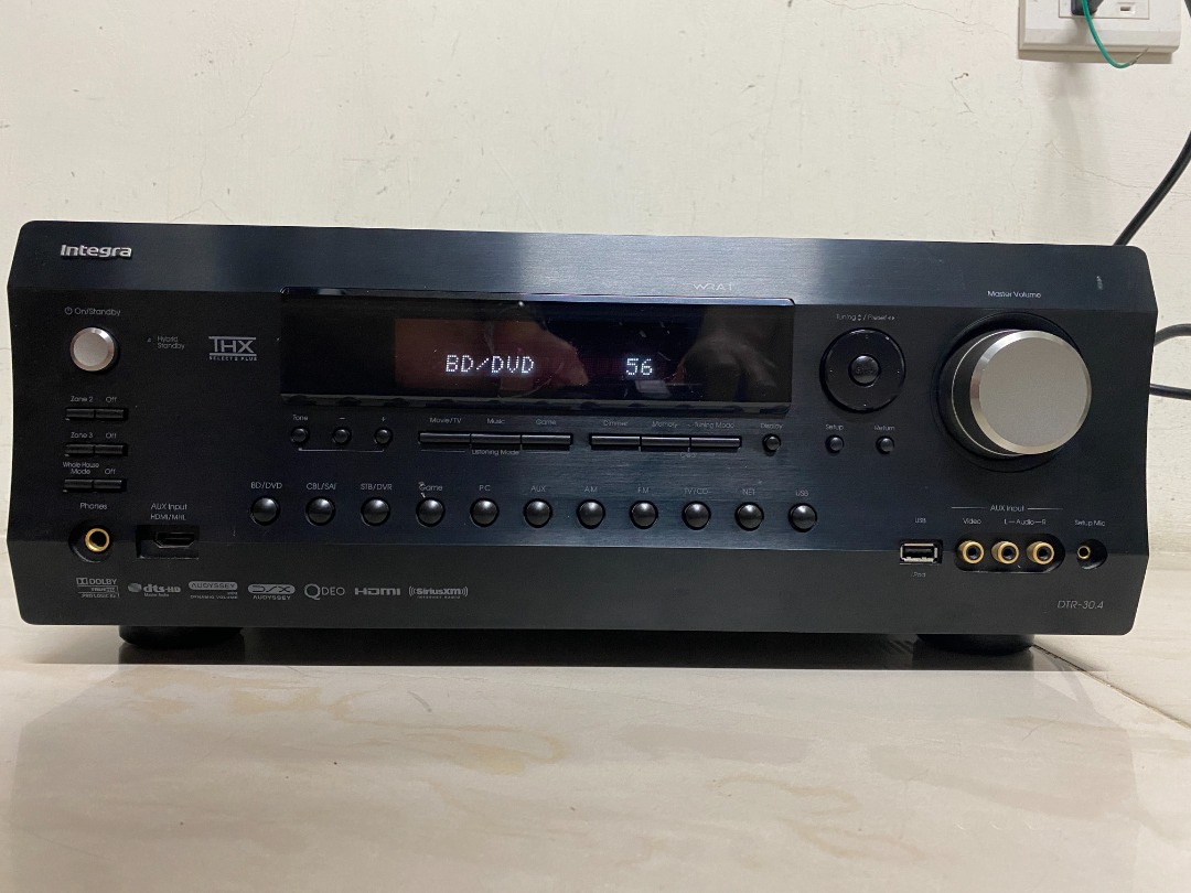 品項超新 Integra dtr 30.4 FM/3D 4K 擴大機,HDMI 7.2 家庭劇院 有全新代用遙控器, 耳機及錄音音訊設備 ...