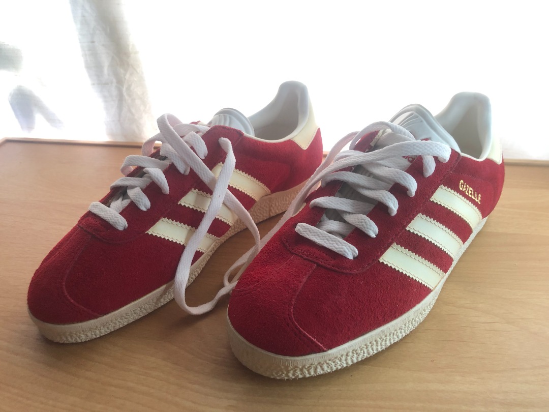 Adidas Gazelle Red Suede Classic on Carousell