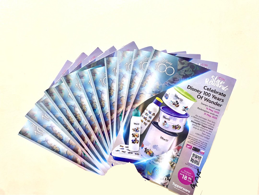 aeon stamp disney 100 anniversary years of wonder tupperware, Hobbies ...