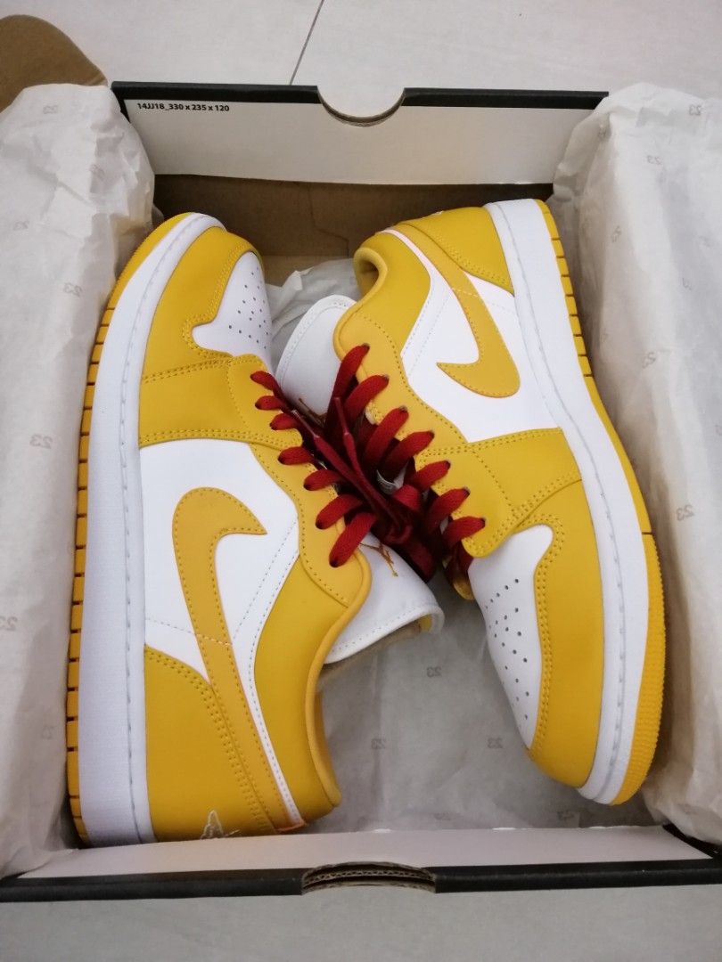 Air Jordan 1 Low Pollen, Luxury, Sneakers & Footwear on Carousell