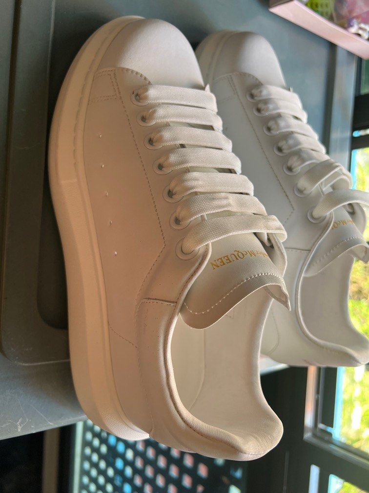 Alexandra McQueen White shoes, Luxury, Sneakers & Footwear on Carousell