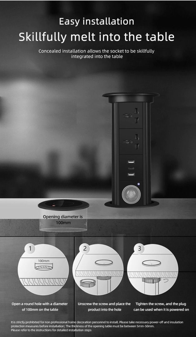 All in one power - Automatic Pop Up Socket, TV & Home Appliances ...