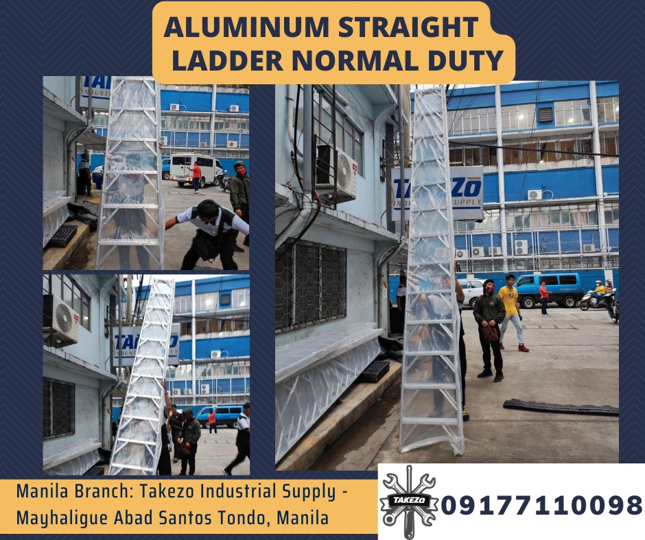 ALUMINUM STRAIGHT LADDER NORMAL DUTY on Carousell
