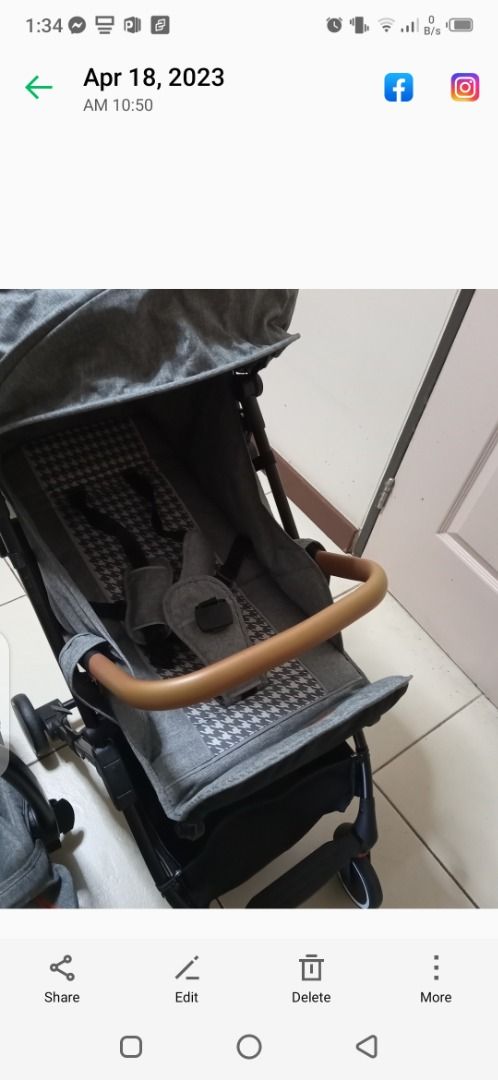 Apruva Trek Stroller (with bassinet), Babies & Kids, Going Out ...