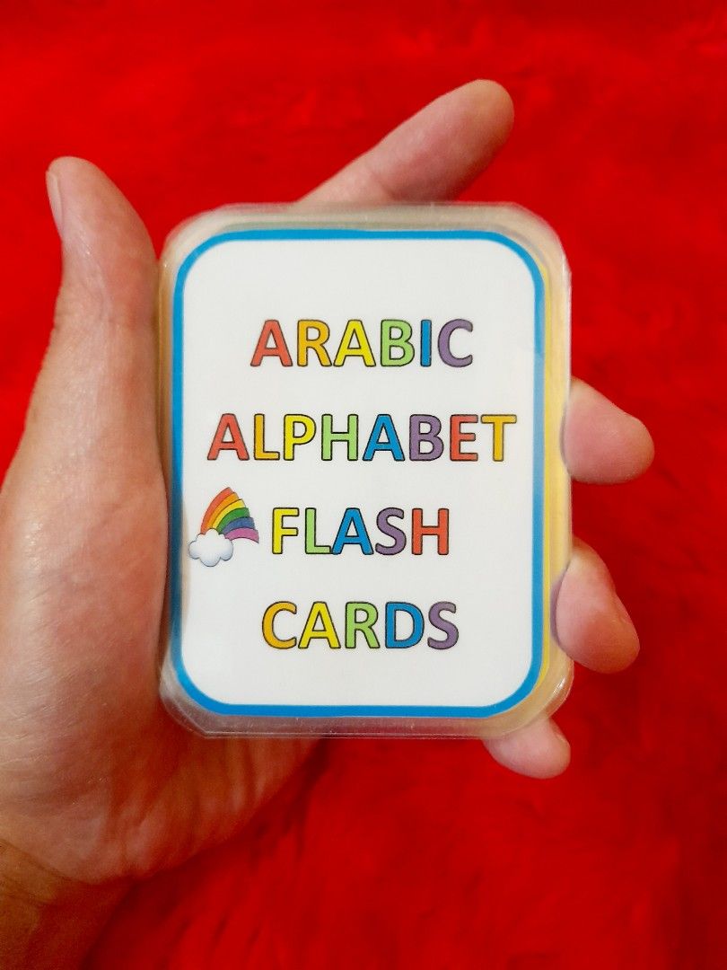 Arabic alphabet flash cards, Hobbies & Toys, Toys & Games on Carousell
