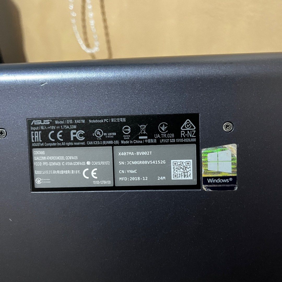 Asus Laptop X407M, Computers & Tech, Laptops & Notebooks on Carousell