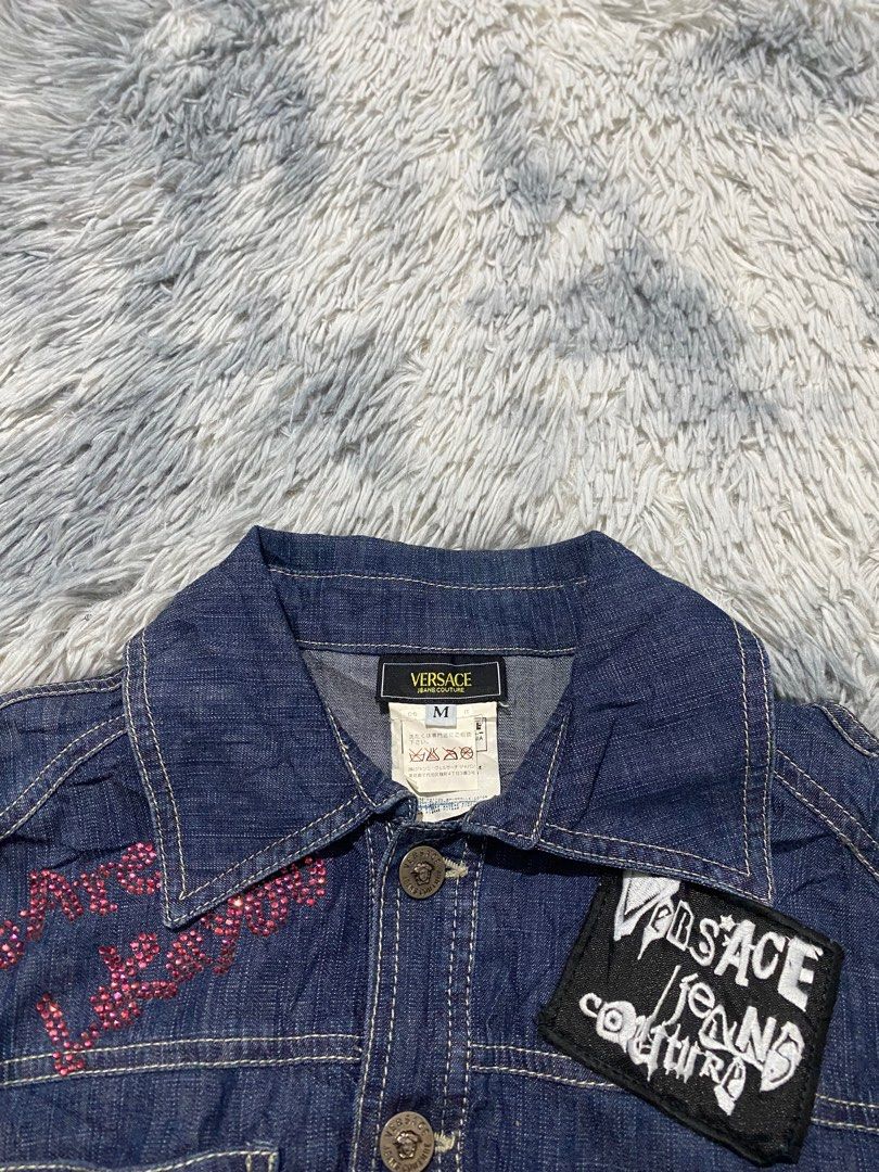 Authentic Versace Patch Work Denim Jacket on Carousell