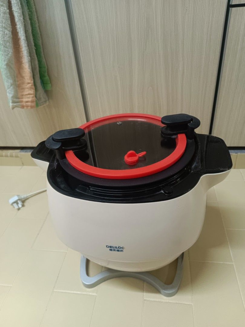 Automatic rotating stir fry wok cooker, TV & Home Appliances, Kitchen ...