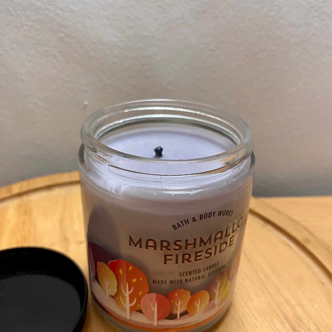 Bath & Body Works Scented Candle Marshmallow Fireside BBW on Carousell