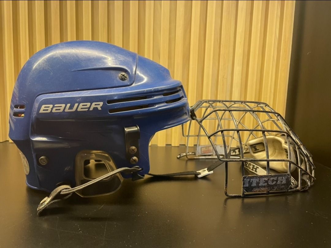 Bauer Hockey Helmet with Itech Cage, Sports Equipment, Other Sports ...